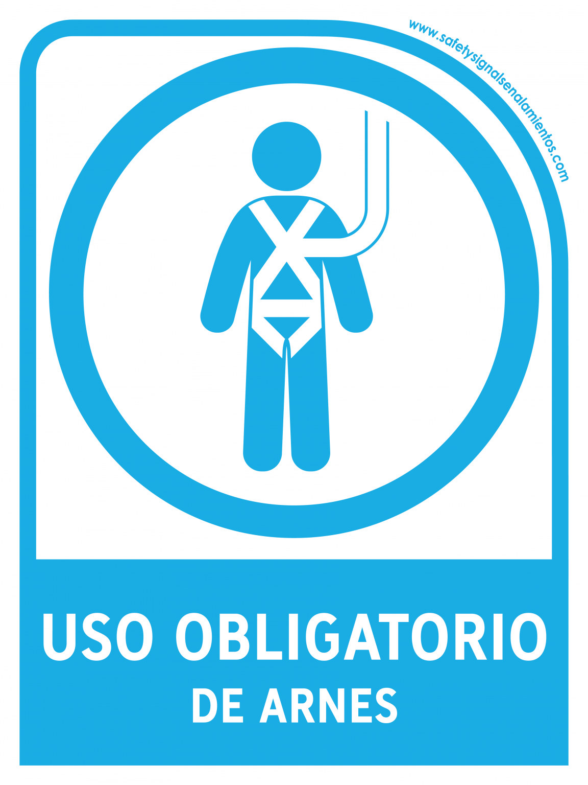 USO OBLIGATORIO DE ARNES CON LEYENDA - Safetysignal